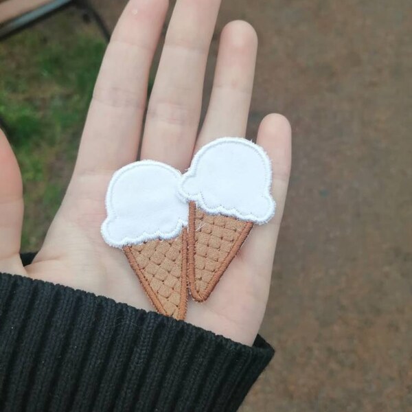 Choice of 1 Ice Cream Cone Patch! Custom Made! AP17 - Etsy