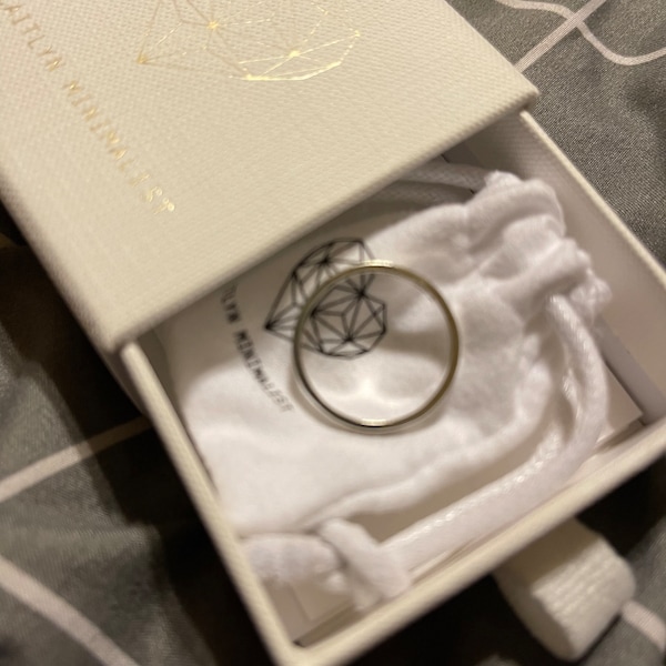 Custom Location Coordinates Ring • Dainty Coordinates Stackable Band ...