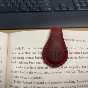 Leather Magnetic Bookmark, Personalized Leather Bookmark, Custom ...