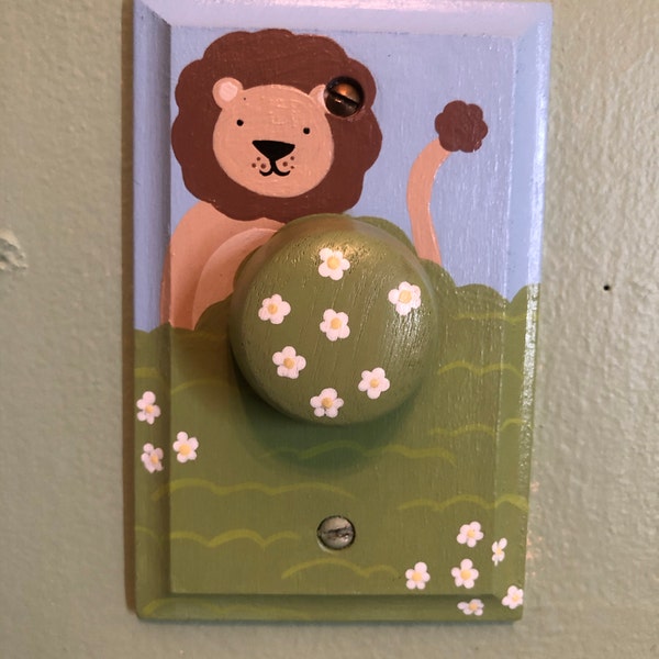 Switch Plate - Custom Hand Painted Children's Wooden Light Switch or ...