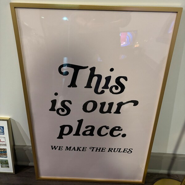 This Must Be the Place Wall Art, Quote Prints, the Place Poster, Dorm ...