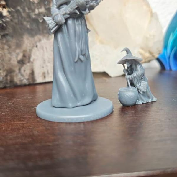 Miniature Monk Adventurer Female Hide Player Dnd Miniature for Tabletop ...