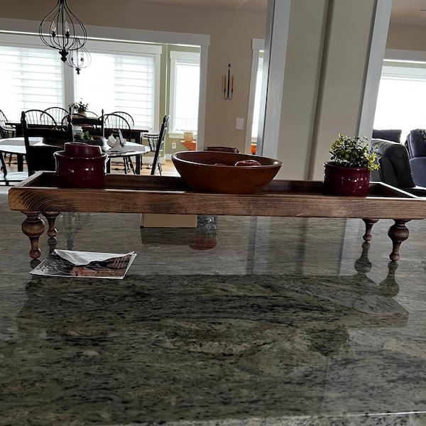 Wood Riser With Feet Modern Farmhouse Decor Rustic Home Decor Table ...