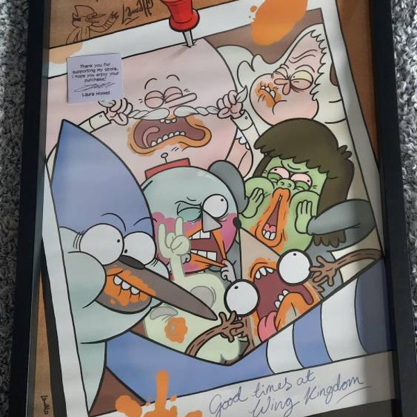 Regular Show ORIGINAL ARTWORK From Graphic Novel "wrasslesplosion" A4 ...