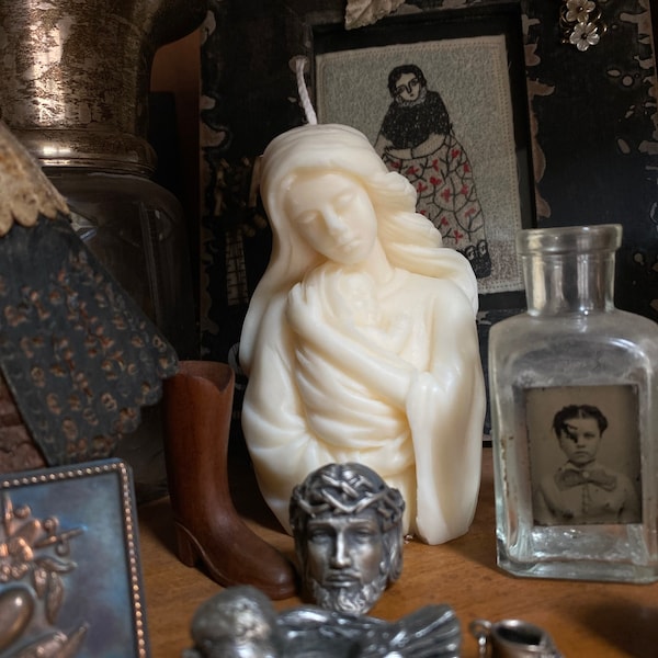 Virgin Mary Candles - Etsy