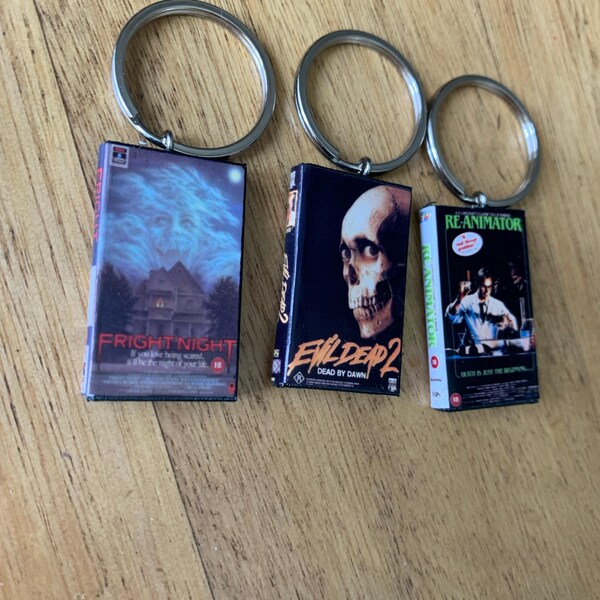 Miniature VHS Movie Keyring | ANY Movie You Like | Novelty 80s Film ...