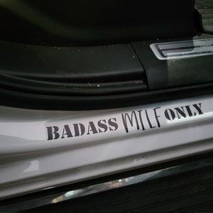 Badass Wife Only Custom Vinyl Decal Sticker Choose Your | Etsy