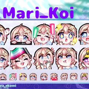 Coven Nami Emotes Pack / League of Legends Emotes / Cute Chibi Emotes ...