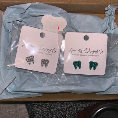 RETRO Tooth Earrings Single Set Dental Hygienist, Dental Assistant ...