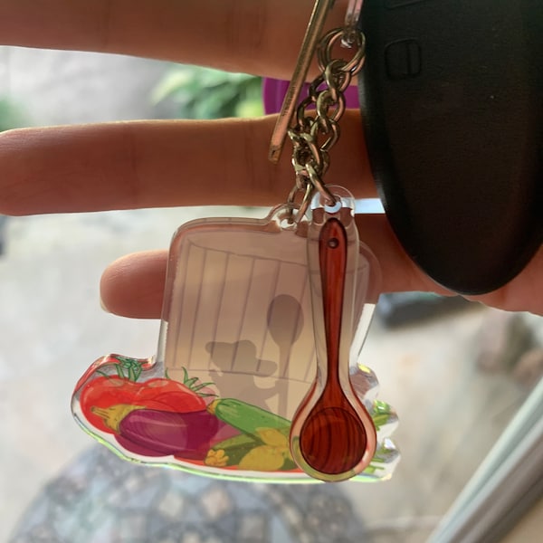 Little Chef Remy Ratatouille Transparent Acrylic Keychain/ Remy Food ...