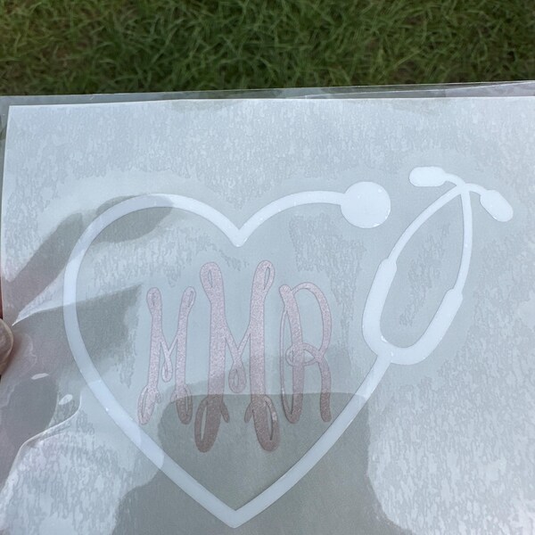 Monogram Car Decal, Monogram Vinyl Decal, Glitter Monogram Vinyl Decals ...
