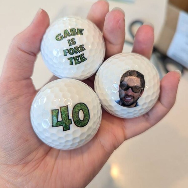 Custom Golf Balls | Custom Dog Gifts | Dog Lover Gifts | Best Dog Dad ...