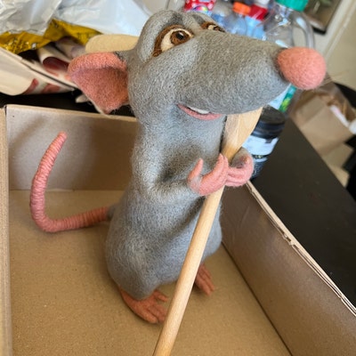 Ratatouille Remy Little Chef Gray Rat Soft Wool Toy Mouse Lover Gift ...
