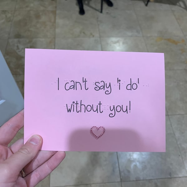 Customizable Braille Greeting Cards - Etsy