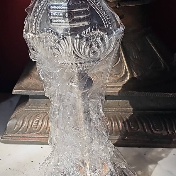 BIS HALLMARKED 925 Antique Silver Kuthu Vilakku Diya/lamp Pure Silver ...