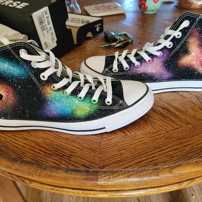 Buy Galaxy Converse, Galaxy Shoes, Galaxy Hi Tops, Custom Converse ...