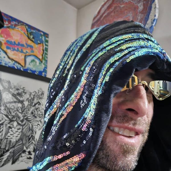 Night Owl Rave Hood/ Festival Hood/ Rave Hoodie/sequin Rave Hood/ Rave ...