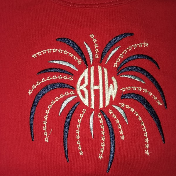 Little Firecracker, Fireworks Fourth of July Independence Day Circle ...