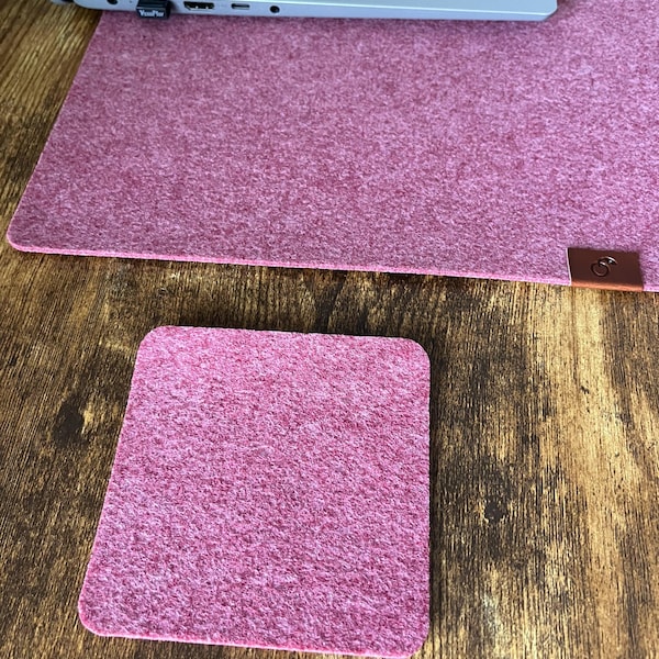 Felt Desk Pad, Custom Felt Desk Mat, Office Desk Accessories, Large ...