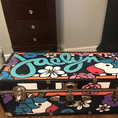 Handpainted Custom Camp Trunk - Etsy