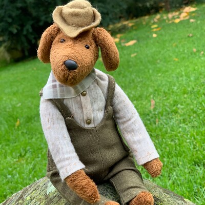 Handmade Unique Collectible Teddy Bear Doll Made of Viscose - Etsy