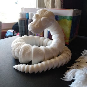 Ball Python Snake Digital .STL File for 3dprinting, Articulated Fidget ...