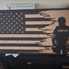 Pinned American Flag 3D STL and Grayscale Bitmap CNC Router STL Model ...
