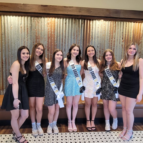 Megaphone Cheer 8th Grade Sash - Cheer Sash - 8th Grade Night Sash ...