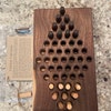 Cross Peg Solitaire Handmade Wooden Brain Teaser - Cracker Barrel Game ...