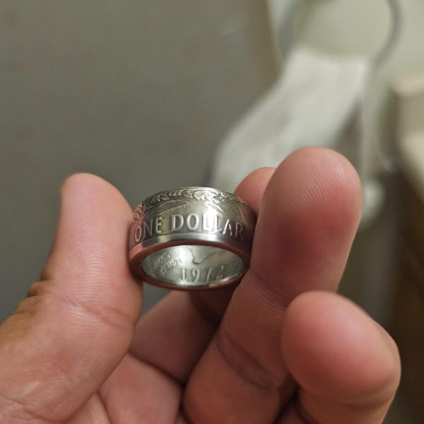 Bigfoot Sasquatch Coin Ring - Etsy