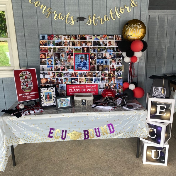 Personalized Graduation Gift, Grad Photo Collage, Class of 2025 Party ...