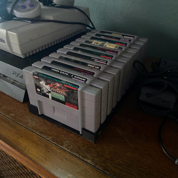 SNES Game Cartridge Tray - Etsy