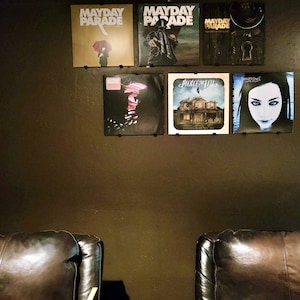 Multi-pack Minimalist Vinyl Wall Mounts Damage-free Album Holders, Wall ...