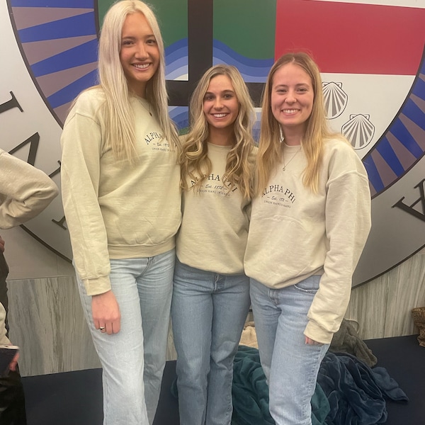 Custom Sorority Sweatpants / Chi Omega Sweats / Zeta Tau Alpha / Gamma ...