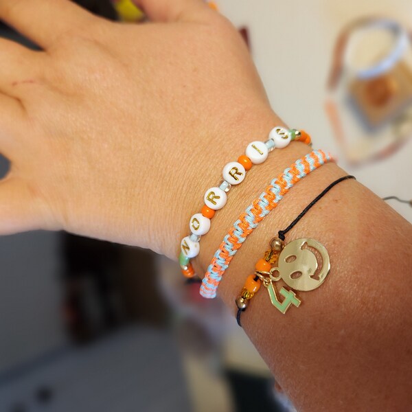 Max Verstappen F1 Inspired Stack Bracelet - Etsy