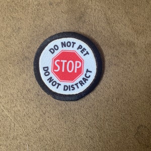 Nervous Dog Patch Ask to Pet Patch Dog Vest Patches Hook | Etsy