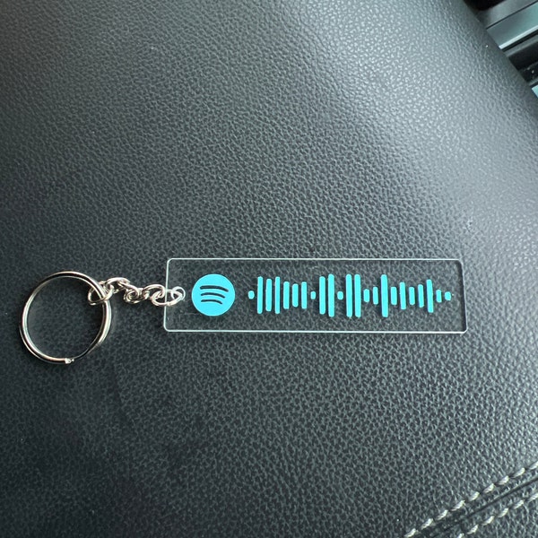 Custom Scannable Music Code Keychain for Women Men Fashion Bag Key ...