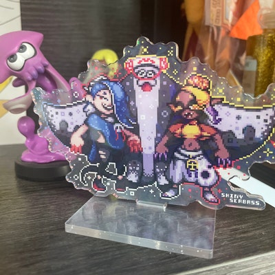 Splatoon 3 Pixel Art Sticker Sheet Premium Matte Vinyl - Etsy