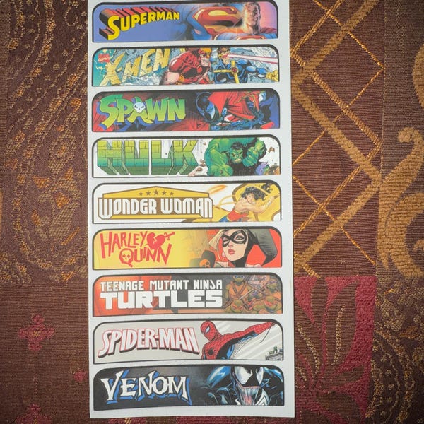 Custom Comic Books Divider Labels, Comic Labels, Comic Stickers ...