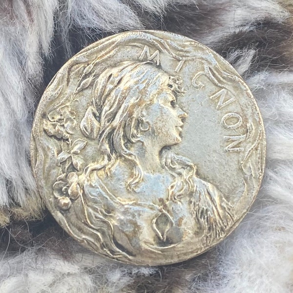 Large Antique Cooper Metal Button 19th Century 34 Mm Antique Button ...