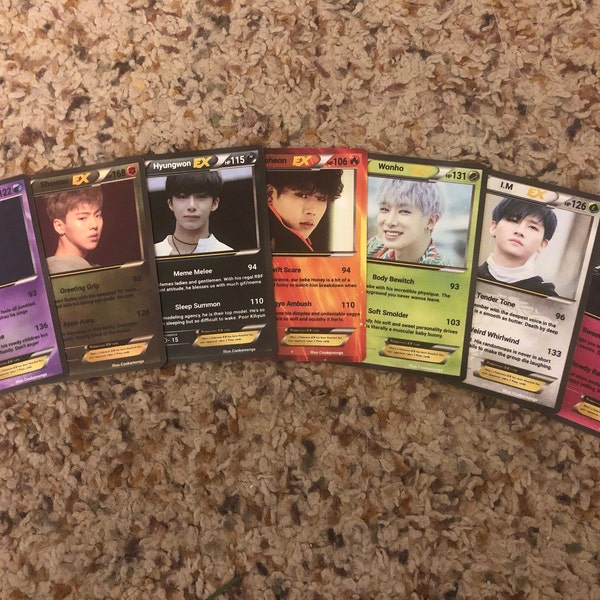 Monsta X Pokèmon Cards - Etsy