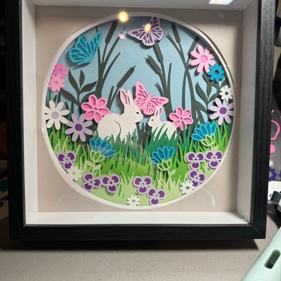 3D SNOW FALLING Shadow Box Svg WINTER Shadow Box Svg for Cricut for ...