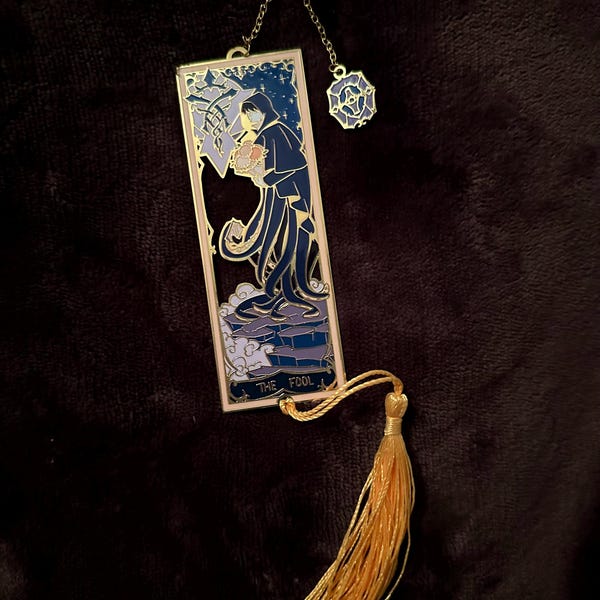 Tarot Card: the Fool | LOTM | Mr Fool | Enamel Bookmark / Charm ...