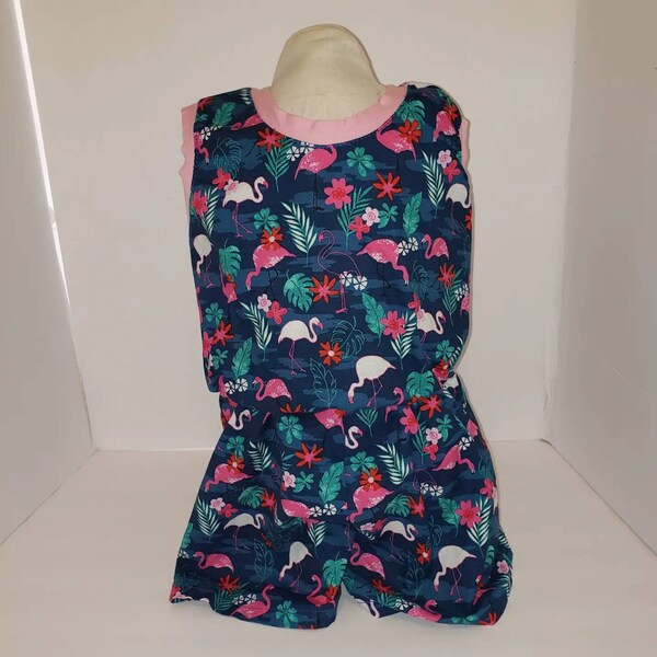 Girl's Jumpsuit Sewing Pattern, Short Jumpsuit Pattern, Summer Overall ...