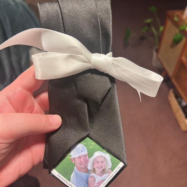 Custom Photo Tie Patch Father of the Bride Groom Gift Neck Ties for ...