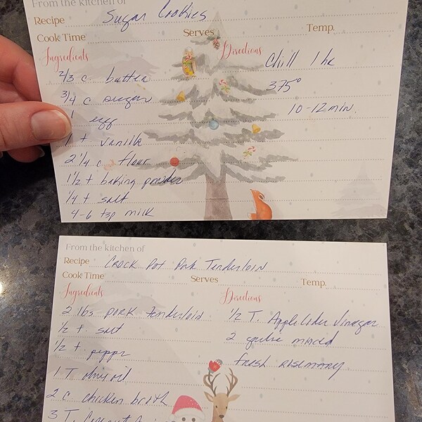 Bee Themed 4x6 Recipe Cards - Etsy