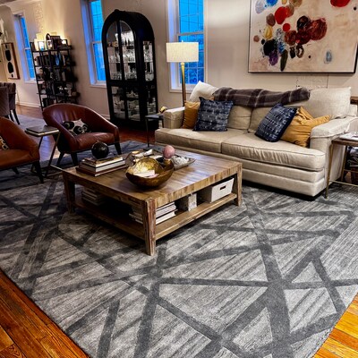 9x9 Round Rug Tufted Wool 8x8, 7x7, 6x6 Handmade Area Rugs Cream and ...