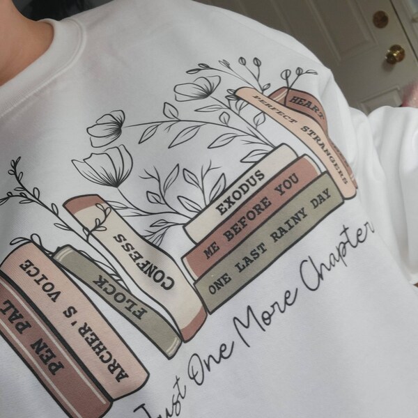 Custom Bookshelf Sweatshirt, Book Lover Crewneck, Personalized Book ...