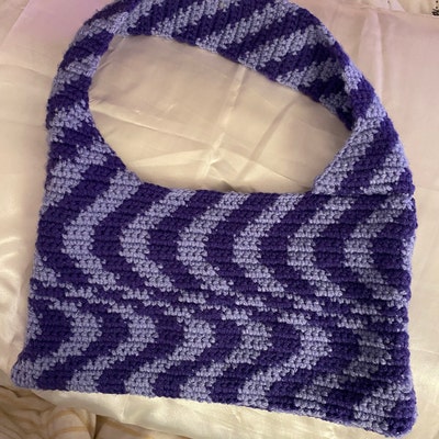 Wavy Psychedelic Tote Bag Crochet Pattern - Etsy