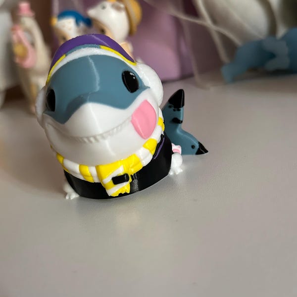 Labubu Skeleton Fidget Toy (flat Back) 3D Printed (each Sold Separately ...